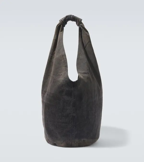 Our Legacy Drip Denim Shoulder Bag - Blue