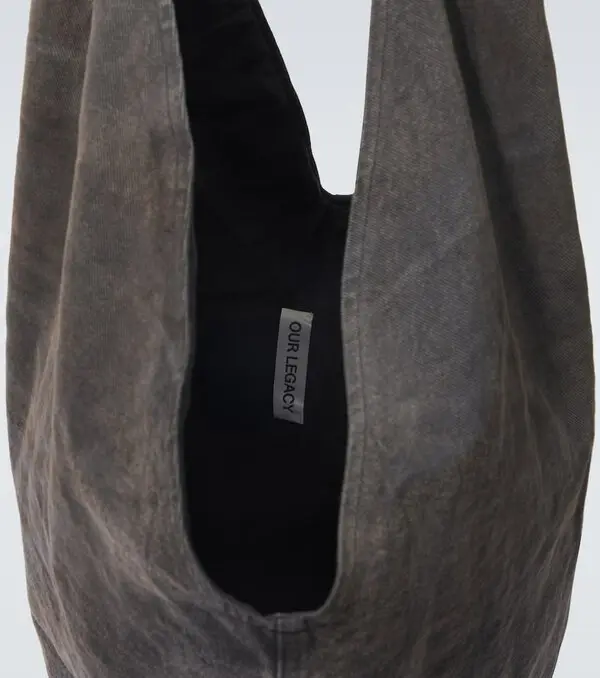 Our Legacy Drip Denim Shoulder Bag - Blue