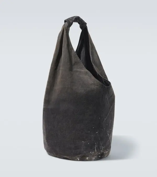 Our Legacy Drip Denim Shoulder Bag - Blue