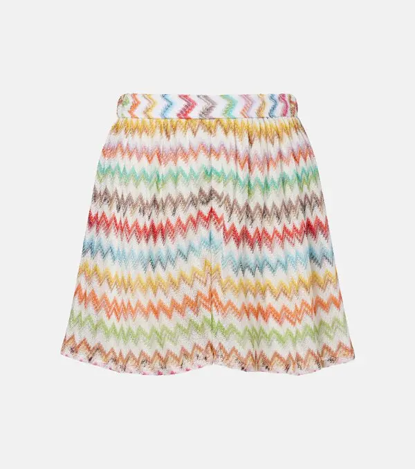 Missoni Zigzag Lamé Shorts - Multicoloured
