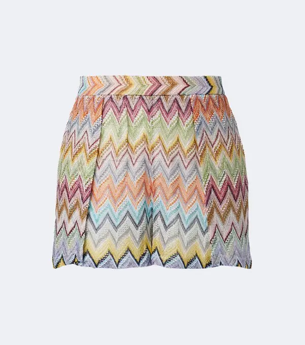 Missoni Zigzag Lamé Shorts - Multicoloured