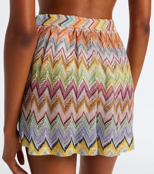 Missoni Zigzag Lamé Shorts - Multicoloured