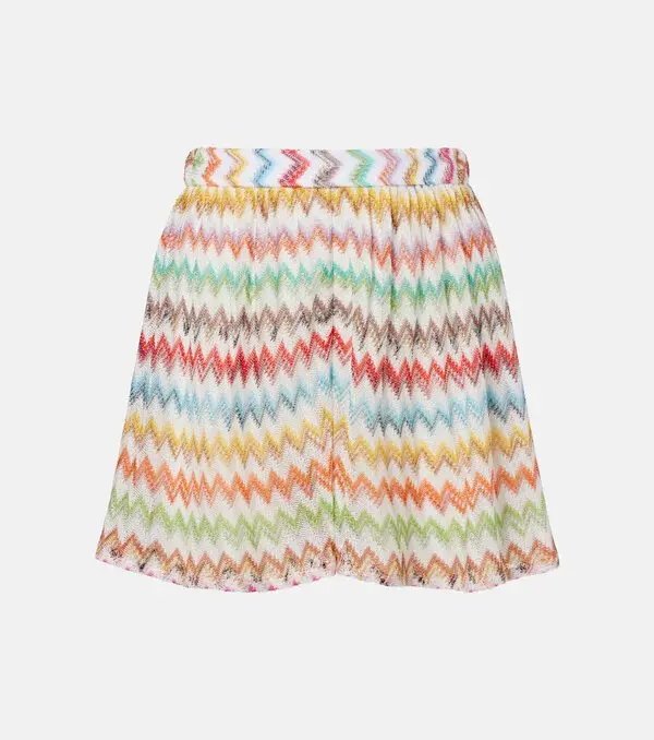 Missoni Zigzag Lamé Shorts - Multicoloured