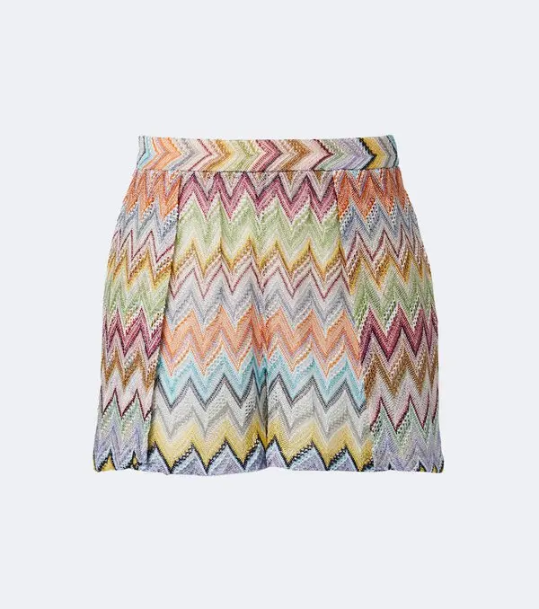 Missoni Zigzag Lamé Shorts - Multicoloured