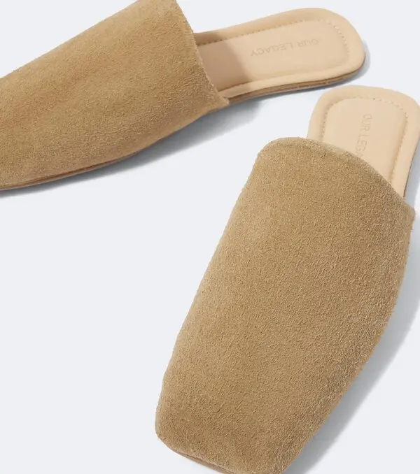 Our Legacy Cigarr Suede Mules - Beige