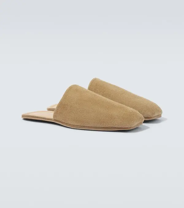 Our Legacy Cigarr Suede Mules - Beige