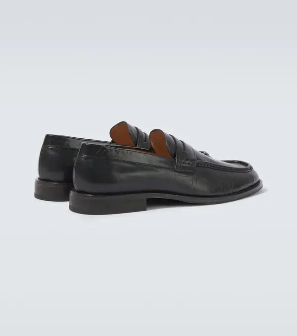 Our Legacy Light Leather Penny Loafers
