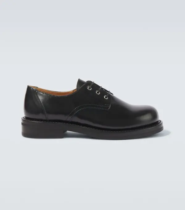 Our Legacy Reception Leather Derby Shoes - Black