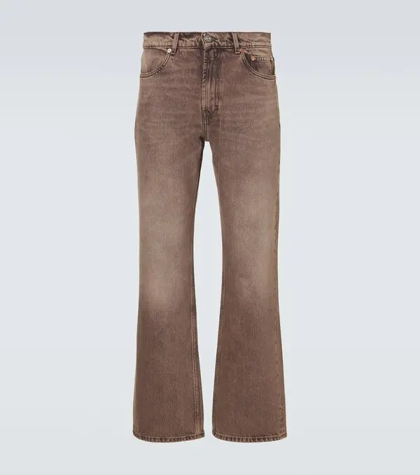 Our Legacy Carlston Faded Straight Jeans - Brown