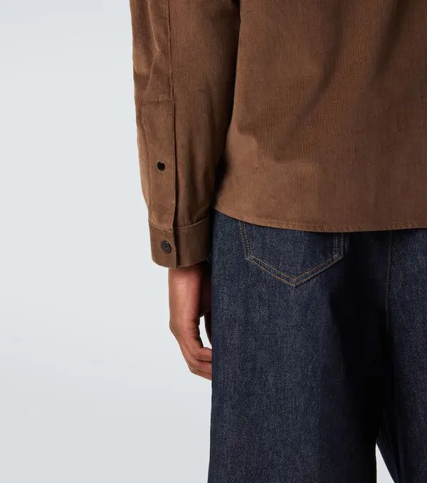 Stone Island Compass Cotton Corduroy Overshirt