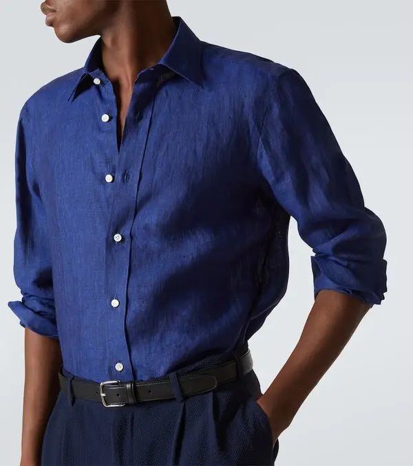 Rubinacci Linen Shirt - Blue