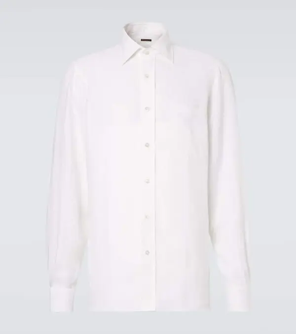 Rubinacci Linen Shirt - White