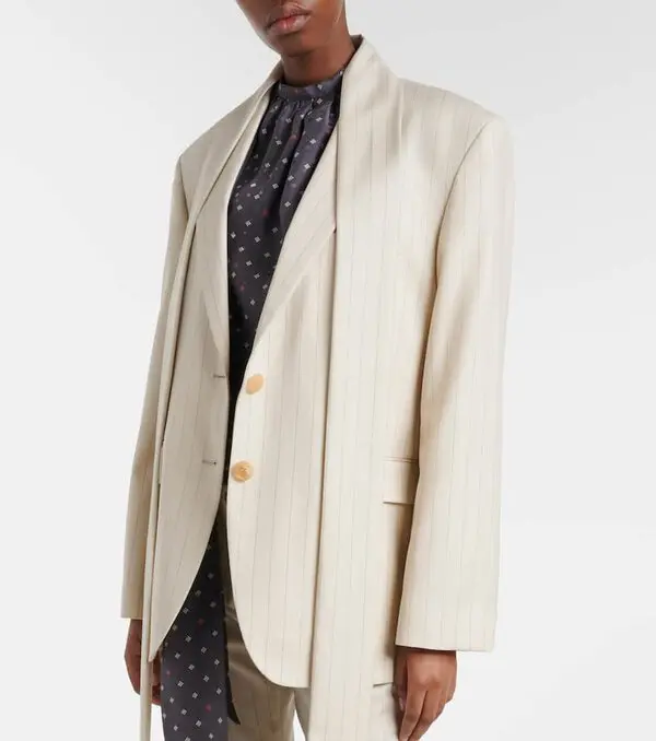 Acne Studios Pinstripe Wool Blazer