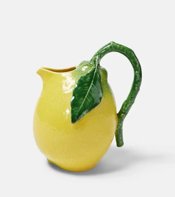 BORDALLO PINHEIRO Lemon Earthenware Pitcher - Yellow