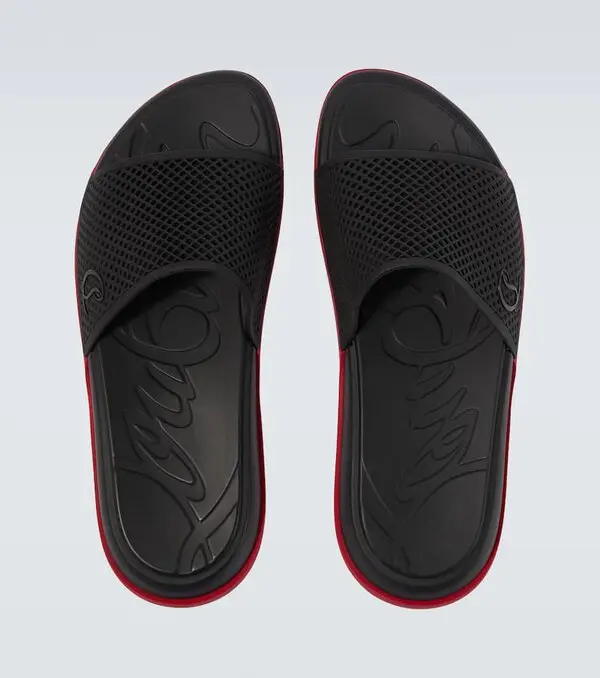 CHRISTIAN LOUBOUTIN Easy Breezy Slides - Black