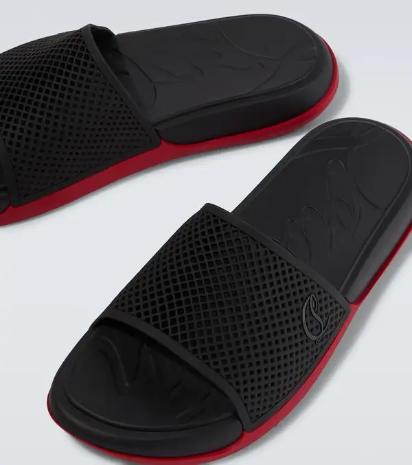 CHRISTIAN LOUBOUTIN Easy Breezy Slides - Black