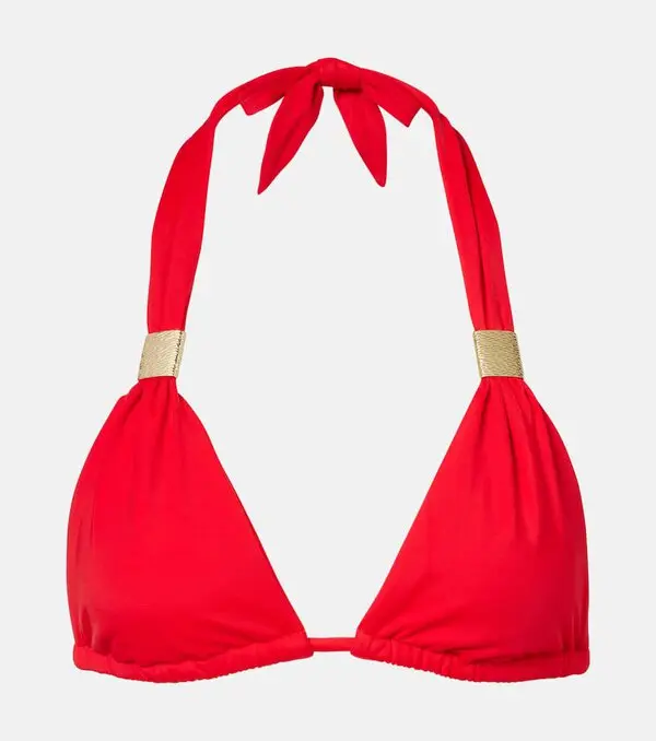 Heidi Klein Petalia Bikini Top - Red