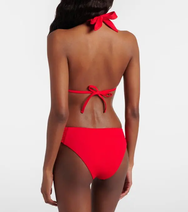 Heidi Klein Petalia Bikini Top - Red
