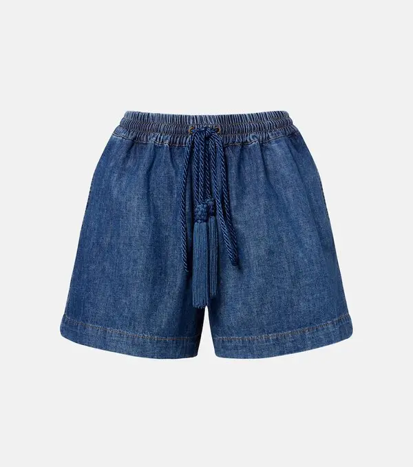 Valentino Garavani Denim Shorts - Blue
