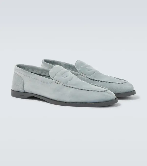 John Lobb Pace Suede Loafers