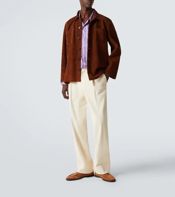 John Lobb Pace Suede Loafers - Brown