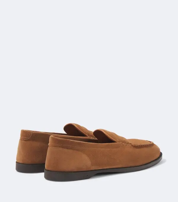 John Lobb Pace Suede Loafers - Brown