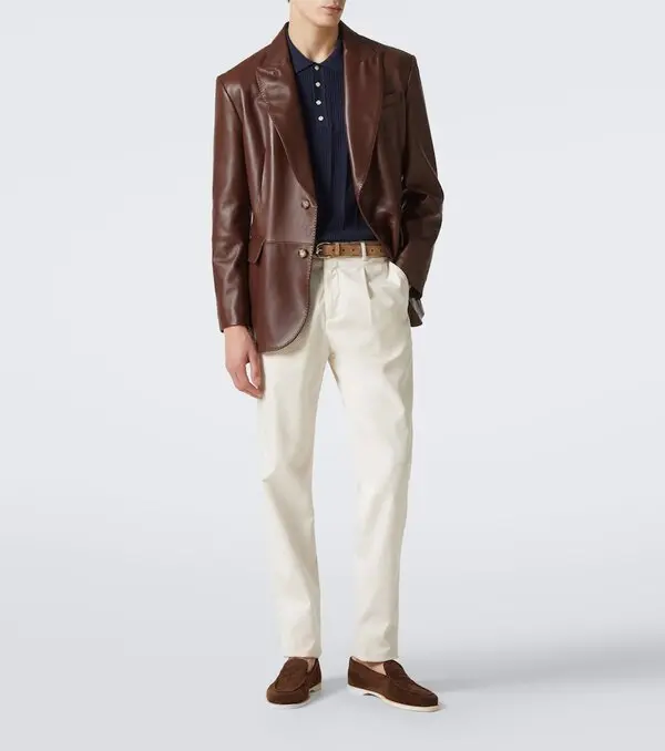 John Lobb Pace Suede Loafers - Brown