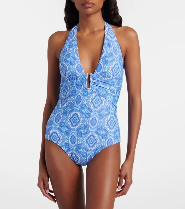 Heidi Klein Mykonos Printed One Piece Swimsuit