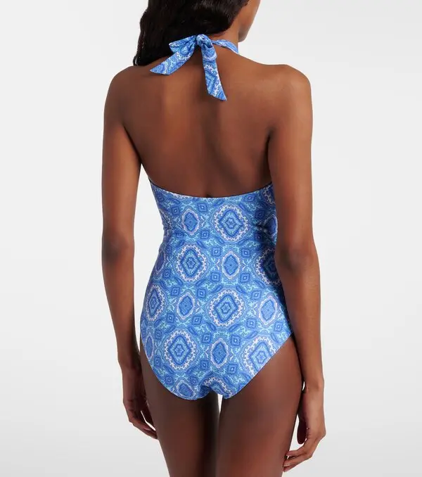 Heidi Klein Mykonos Printed One Piece Swimsuit