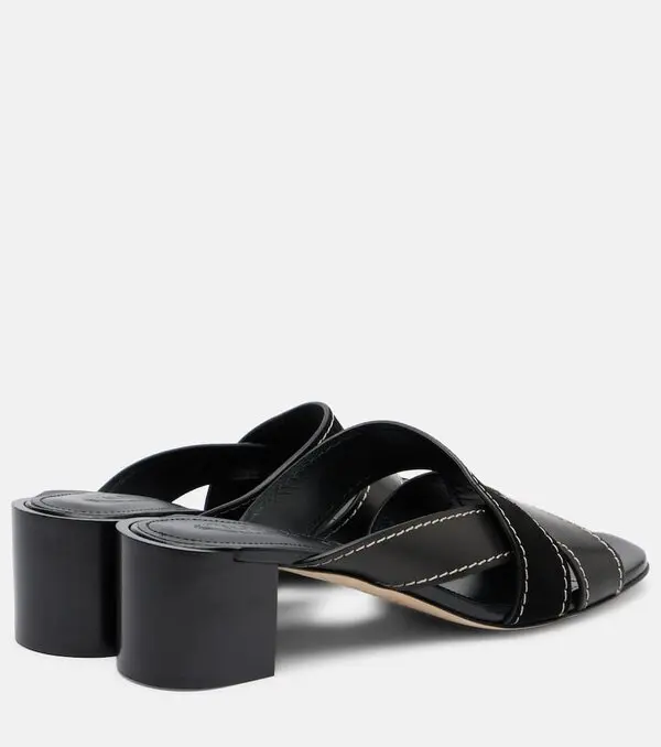 TOD'S 55 Leather Mules
