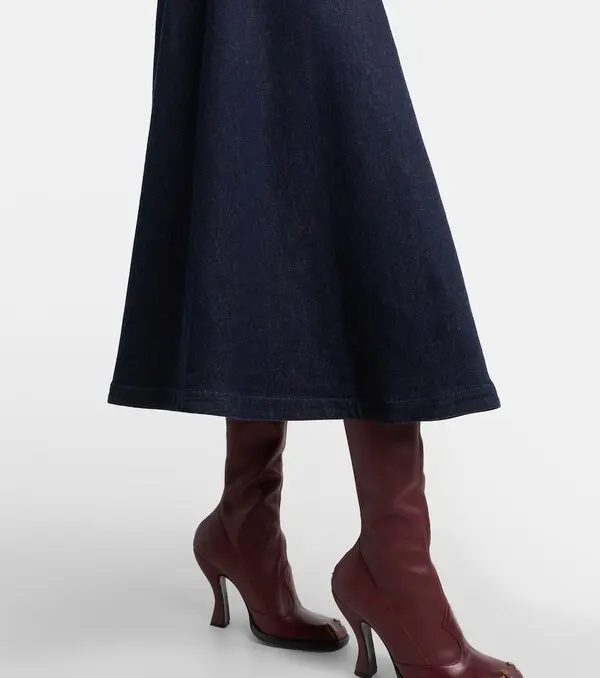 Altuzarra Varda Denim Midi Skirt