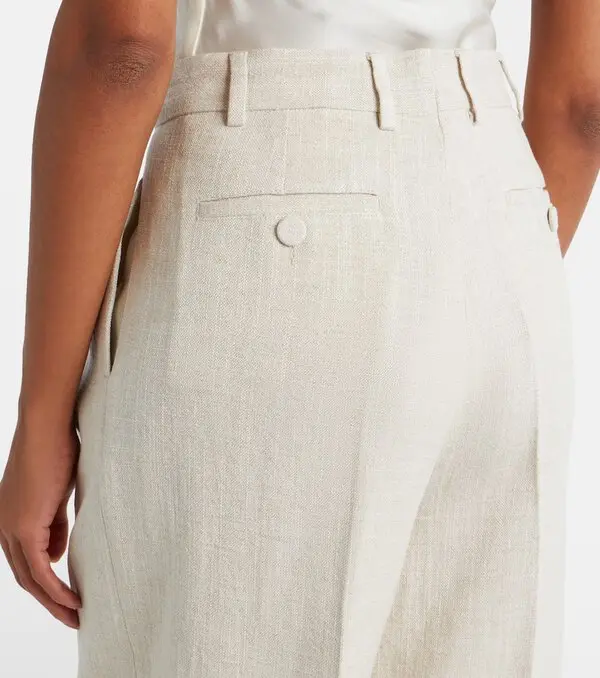 Altuzarra Dash Cropped Barrel-leg Pants - Beige