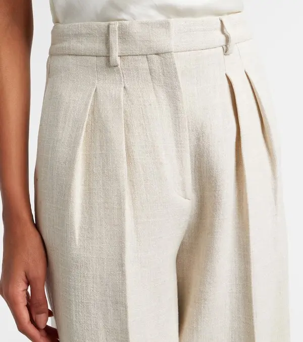 Altuzarra Dash Cropped Barrel-leg Pants - Beige