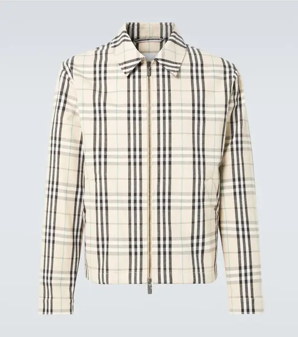 Burberry Check Cotton Jacket - Multicoloured