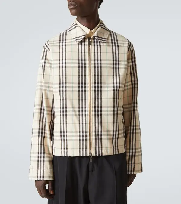 Burberry Check Cotton Jacket - Multicoloured