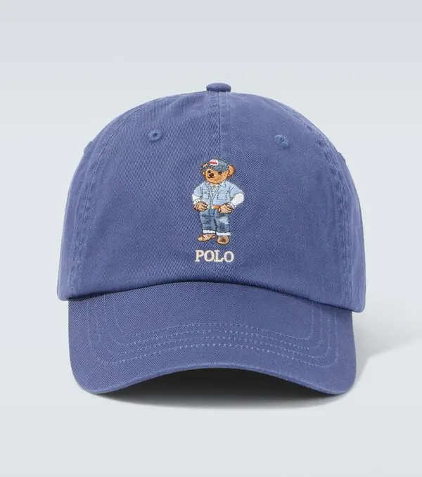 Polo Ralph Lauren Polo Bear Cotton Twill Baseball Cap - Blue