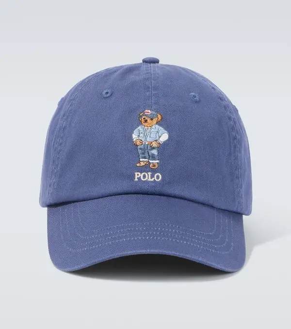 Polo Ralph Lauren Polo Bear Cotton Twill Baseball Cap - Blue