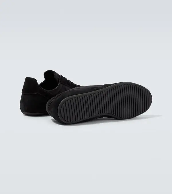 Rick Owens Suede-trimmed Sneakers