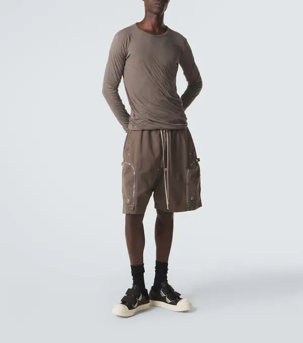 Rick Owens Low Strap Leather Sneakers
