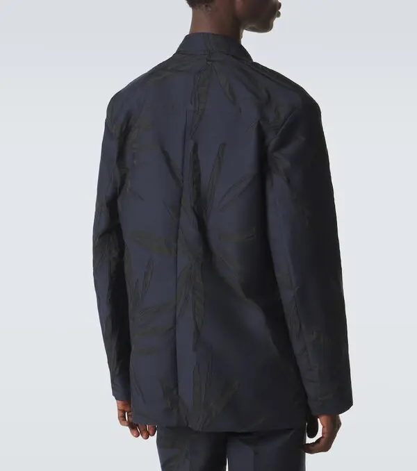 Dries Van Noten Cotton-blend Jacquard Blazer