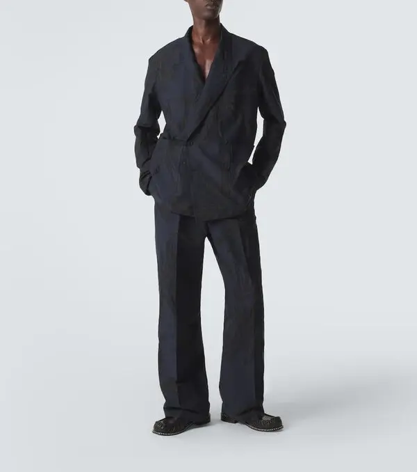 Dries Van Noten Cotton-blend Jacquard Blazer