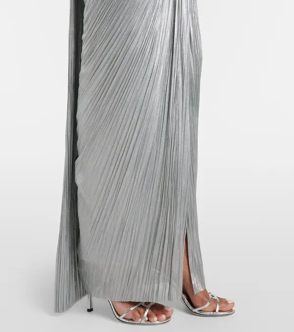 MARIA LUCIA HOHAN Susie Silk Tulle Gown - Silver