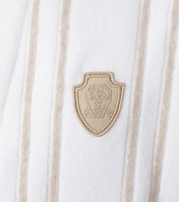 Brunello Cucinelli Striped Cotton Terry Bathrobe
