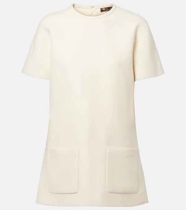 Loro Piana Irina Wool And Silk T-shirt - White