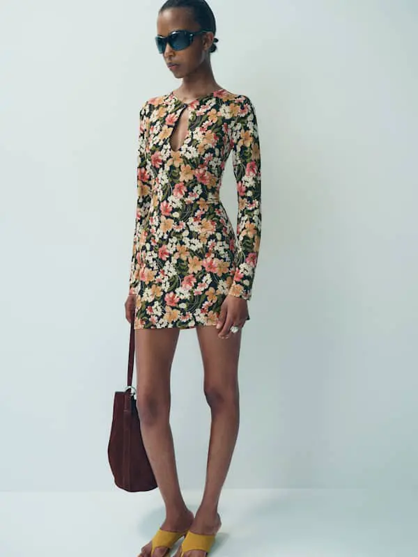 REFORMATION Piper Knit Mini Dress