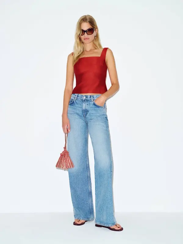 REFORMATION Clarence Top - Red