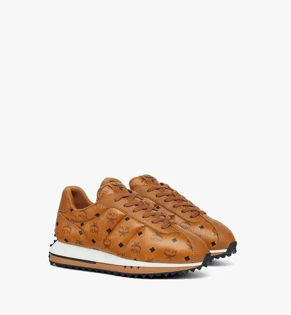 Mcm Diamante Leather Sneakers