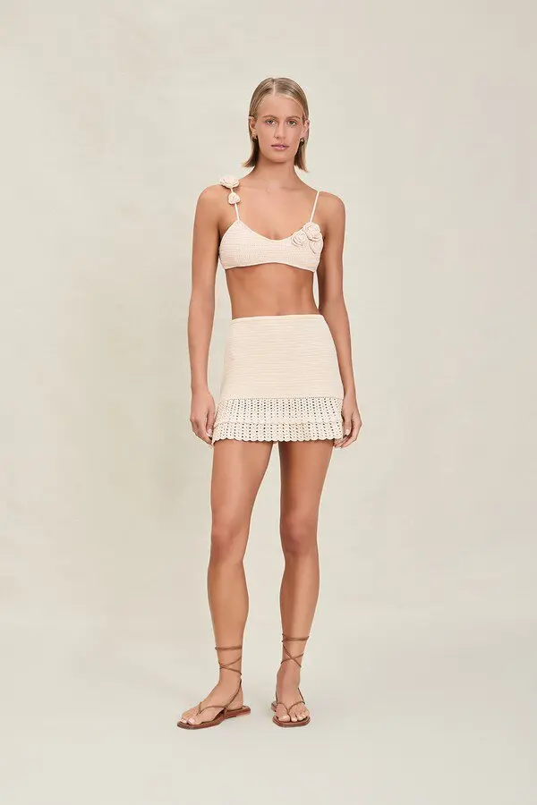 Devon Windsor Wrenn Skirt - White