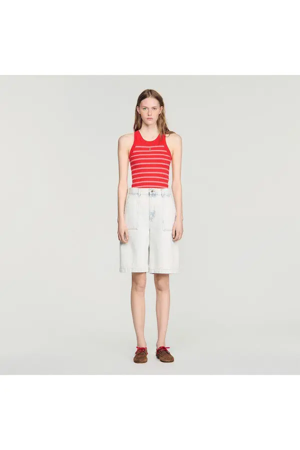 Sandro Loose-fit Cotton Polo Shirt