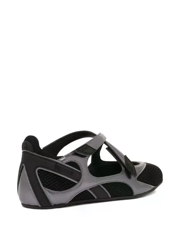 Attico Floor 01 Criss-cross Ballet Flat - Grey